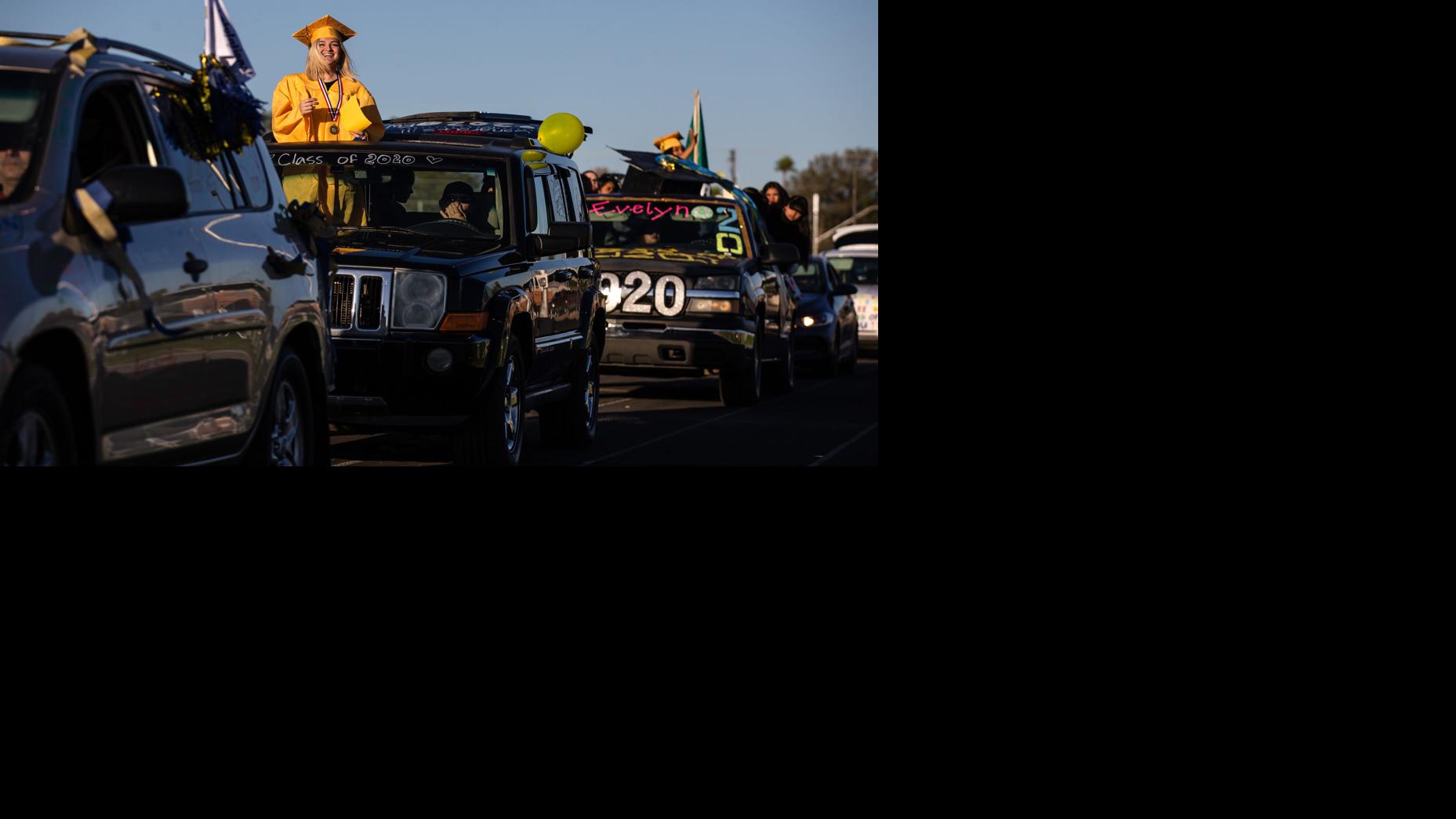 Photos: Flowing Wells High School 2020 drive-thru graduation
