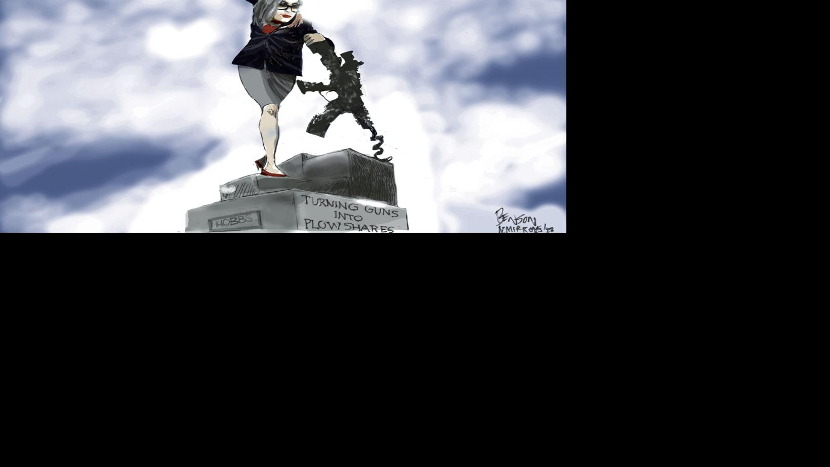 Steve Benson: Turning guns into plowshares