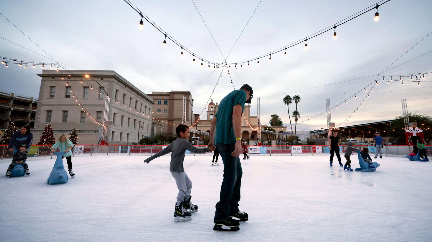 Annual pop-up ice rink in downtown Tucson opens Sunday