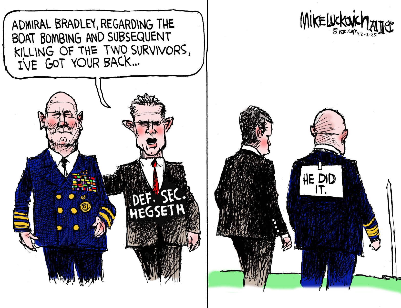 5 political cartoons attack boat strikes in the Caribbean