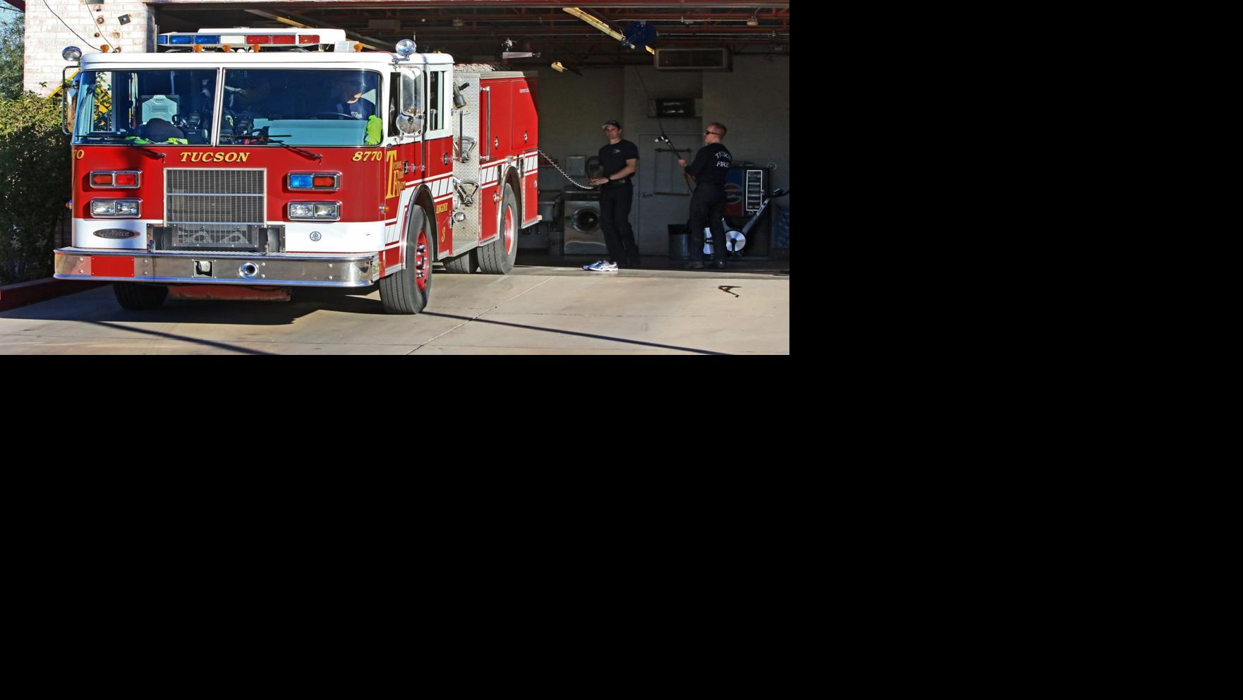 Tucson Fire extinguishes kitchen fire, in the fire station