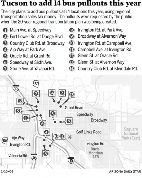 14 new bus pullouts due in 2009