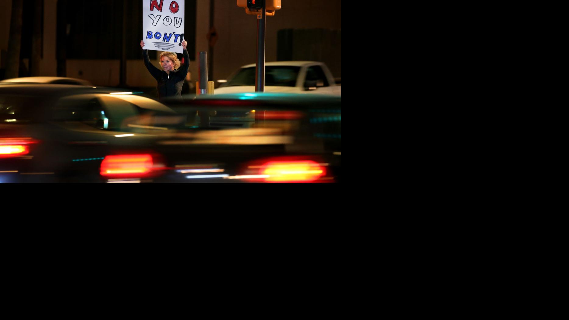 Photos: Hundreds in downtown Tucson protest Trump's firing of Jeff Sessions