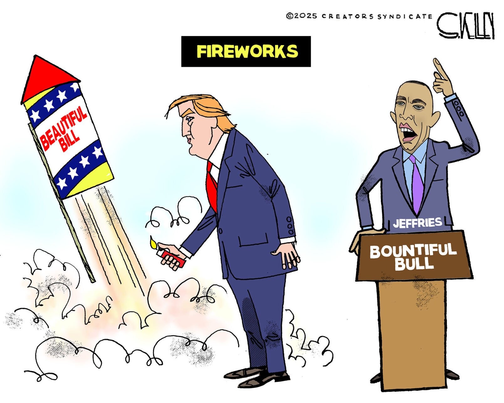 21 big, beautiful cartoons about Trump's bill