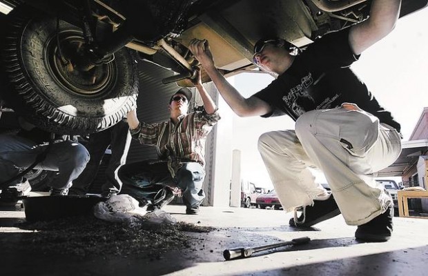 Girls excel in auto mechanics