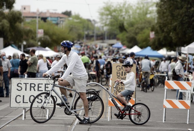 Cyclovia wheels and walks into town tomorrow