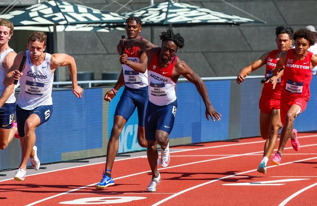 Arizona's record-setting 4x100-meter relay team runs out of magic, DQ ...