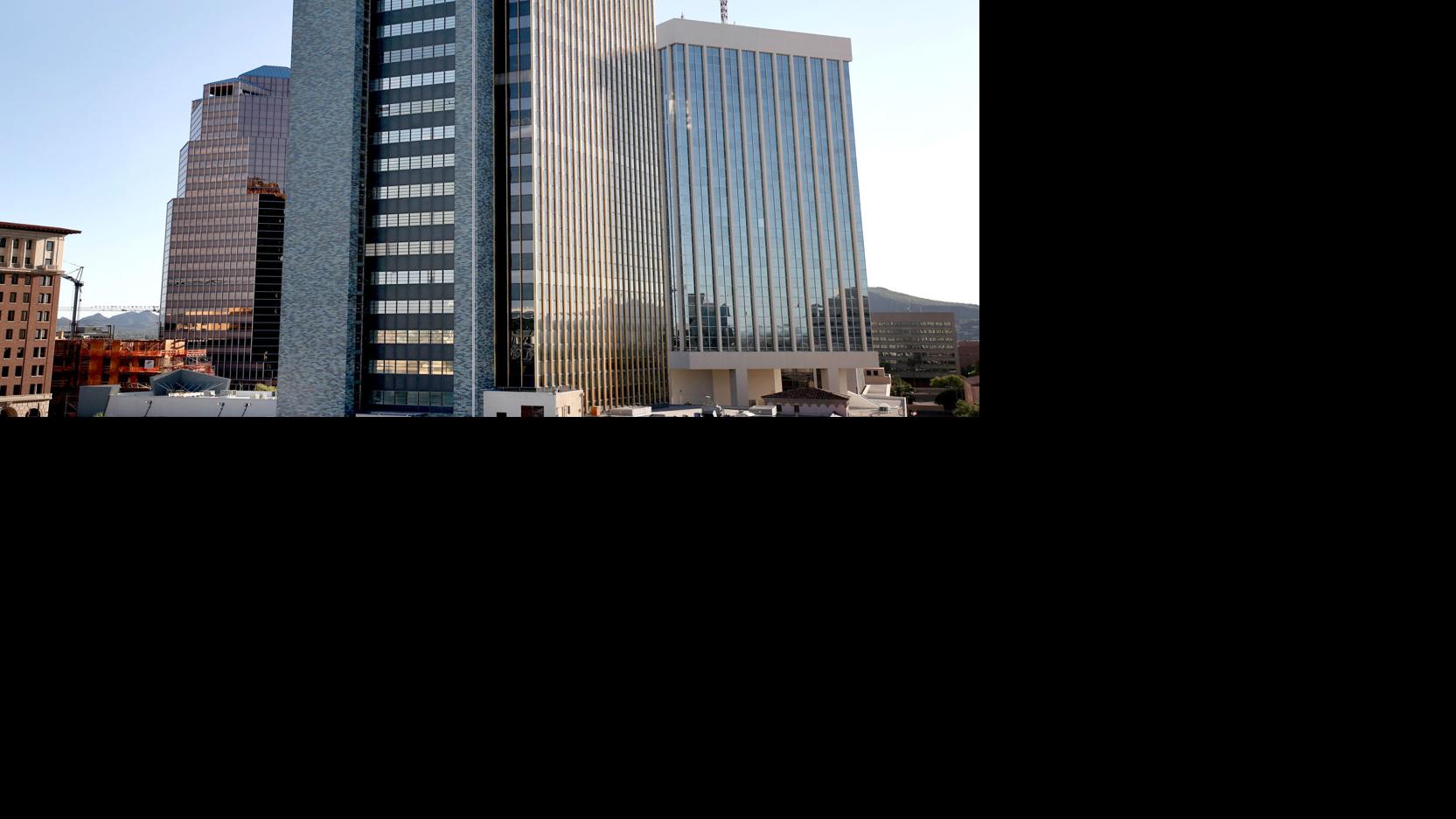 Scaffolding to protect passersby from bricks falling off downtown ...