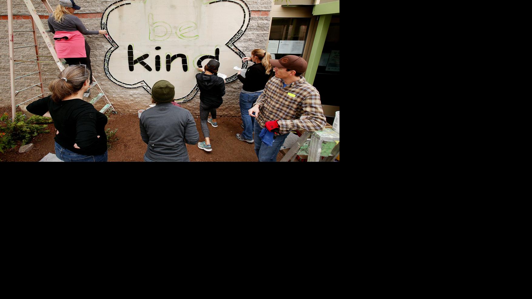 Photos: Kindness Mural at Manzanita Elementary School