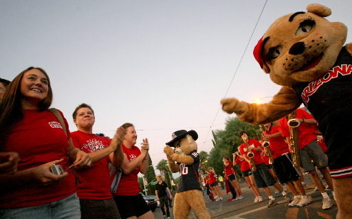 UA pep rally gets ready to bear down