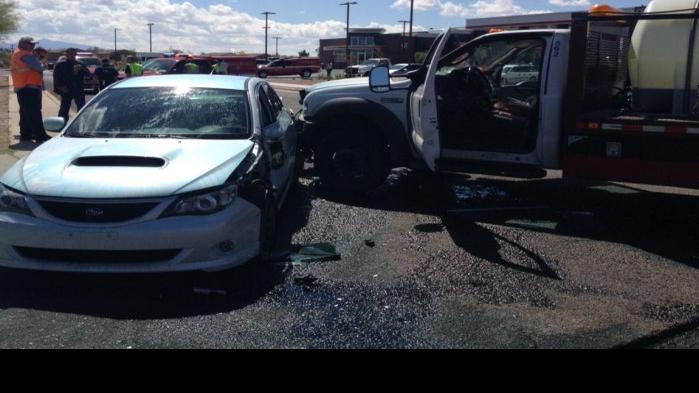 Herbicide spilled in midtown Tucson crash | Local news | tucson.com