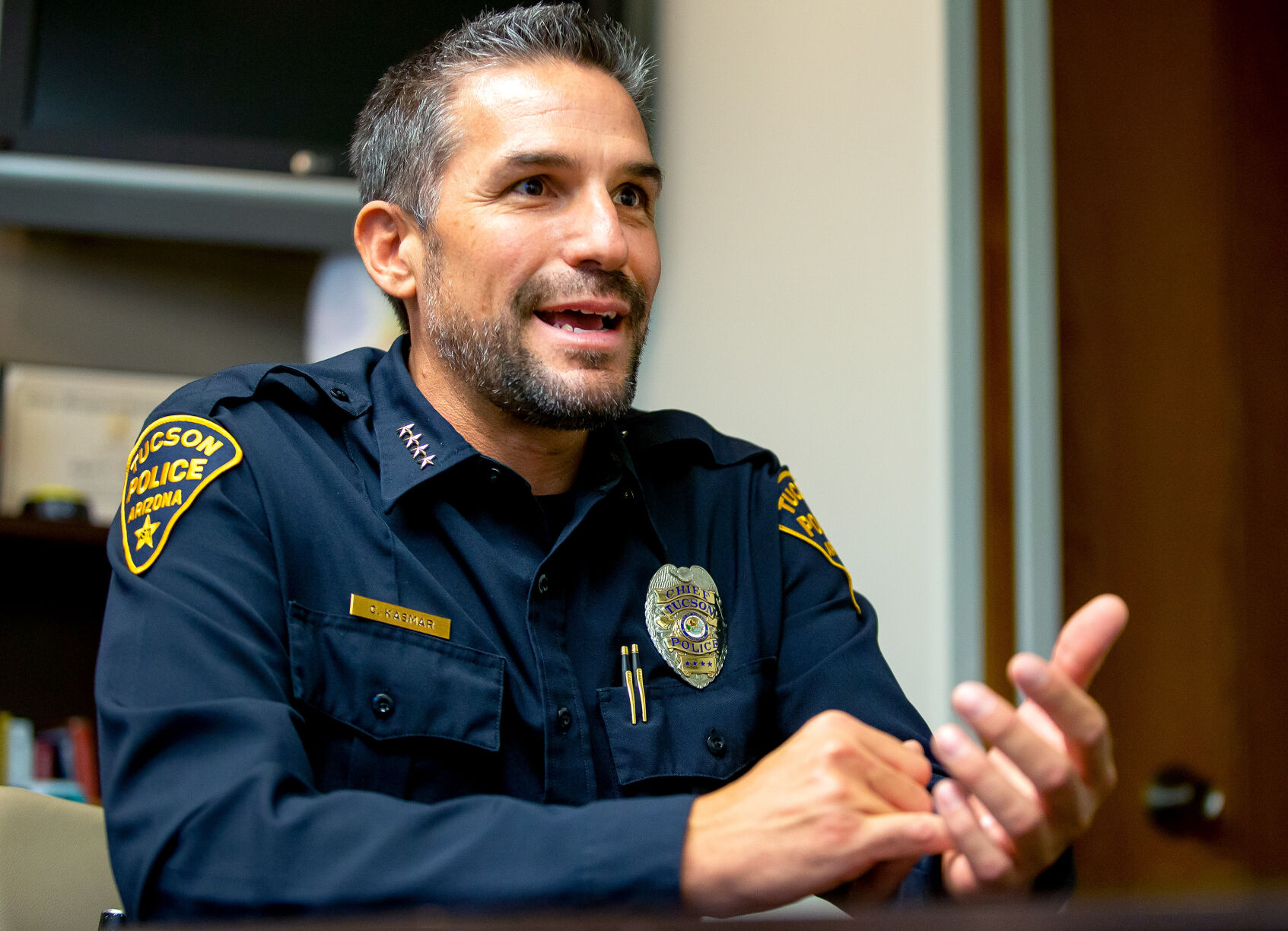 New Tucson Police Chief Chad Kasmar's priorities include more traffic ...