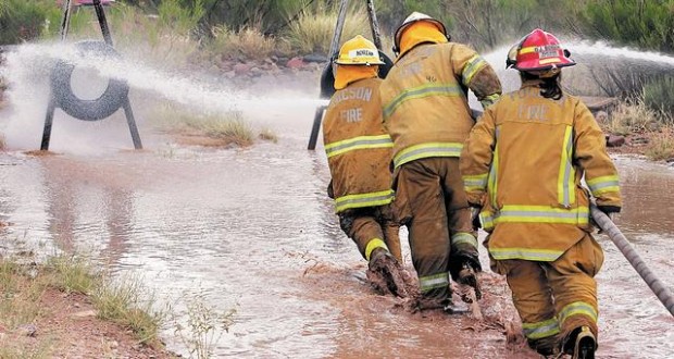 Girls learn firefighting skills at fire camp