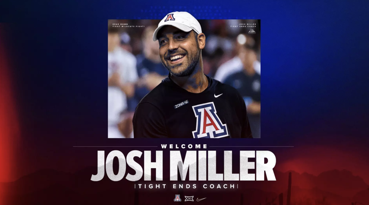Arizona Wildcats hire tight ends coach Josh Miller