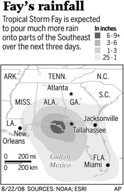Flushed-out Florida alligators proving that Fay has real teeth | Latest ...
