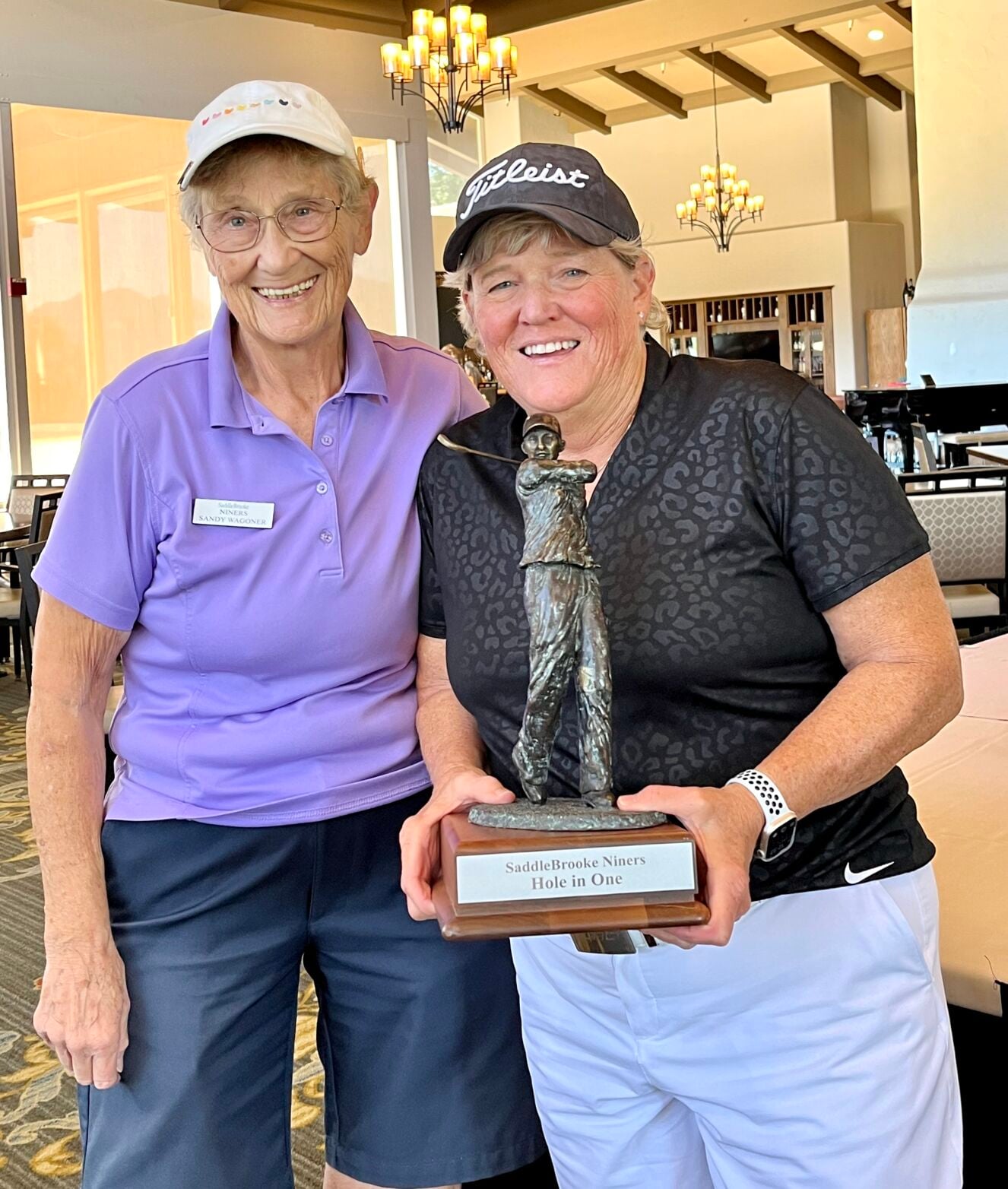 Lady Niner Sue Dischner Gets Hole in One