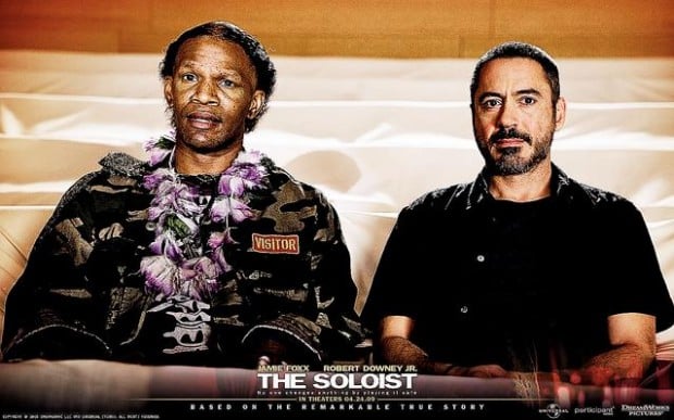 "El duelo de Robert Downey Jr. y Jamie Foxx" (The Soloist) | Spanish ...