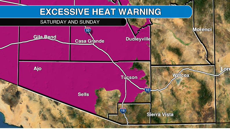 Record heat expected Friday, Saturday, and Sunday in Tucson | Weather ...