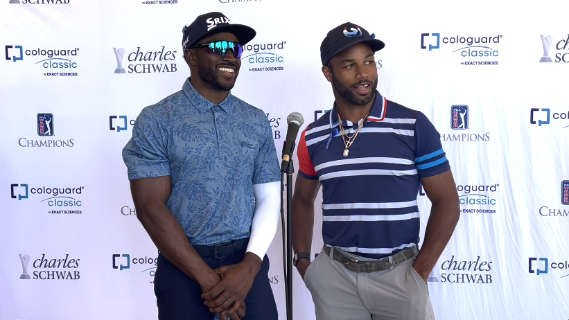 Reggie Bush, Golden Tate, Jimmy Rollins and Brice Butler tee off at ...