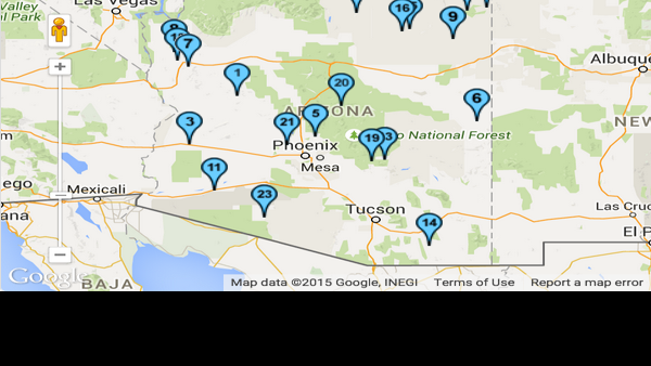 Mapped: Arizona cities with cool names