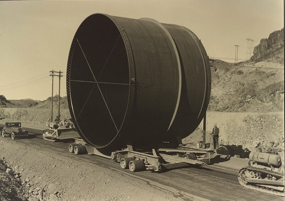 Photos: Construction of Hoover Dam on the Colorado River in the 1930s