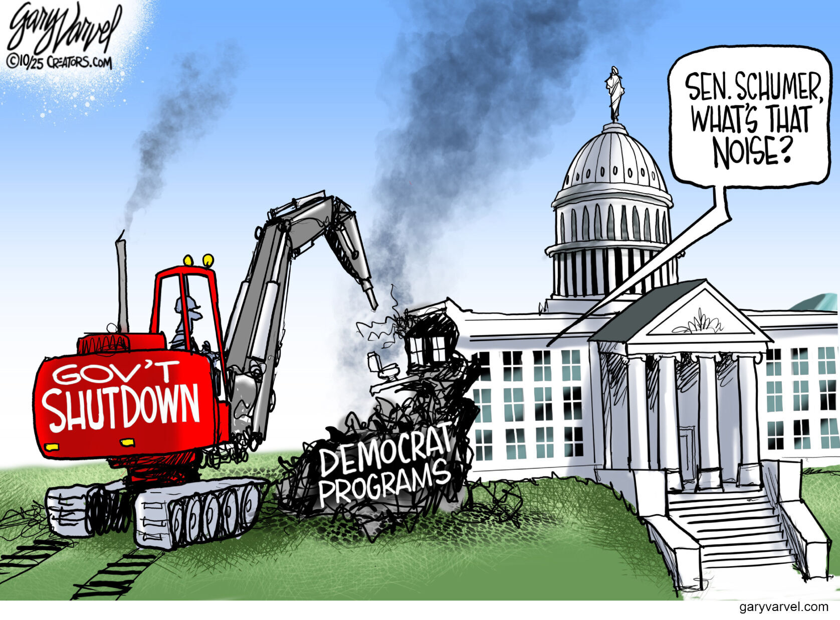 7 political cartoons dismantle Trump's ballroom blitz