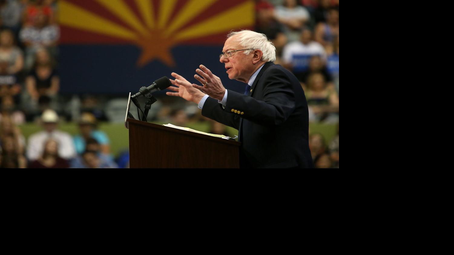 Bernie Sanders implores Tucson crowd to help him win Tuesday