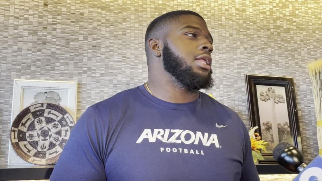 Watch Now: Arizona DT Kyon Barrs talks 'Turnover Sword,' pregame ...