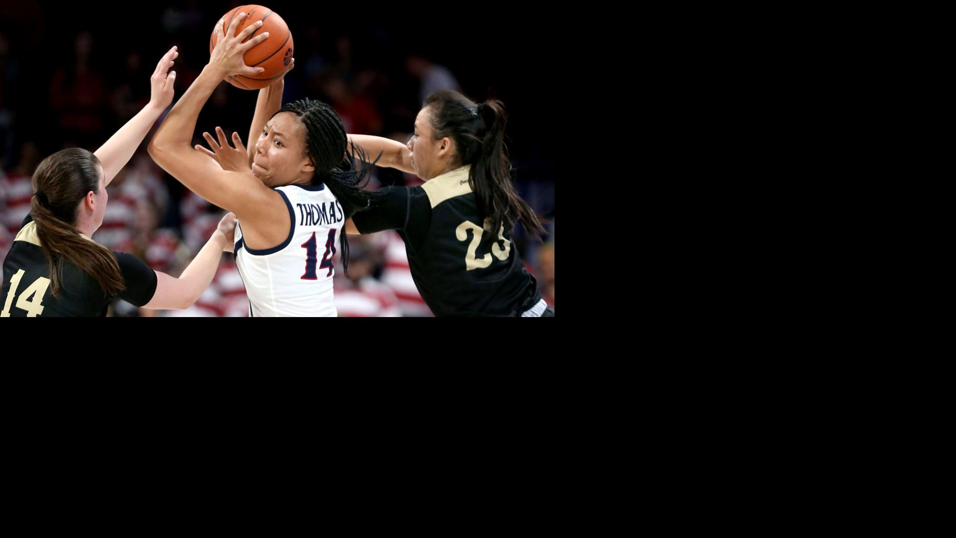 Sam Thomas 'did so many valuable things' in Wildcats' WNIT victory over ...