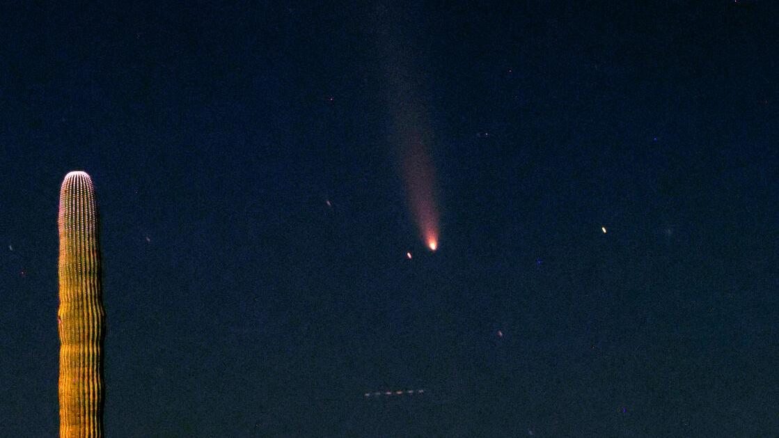 Rare comet makes a flyby over Tucson