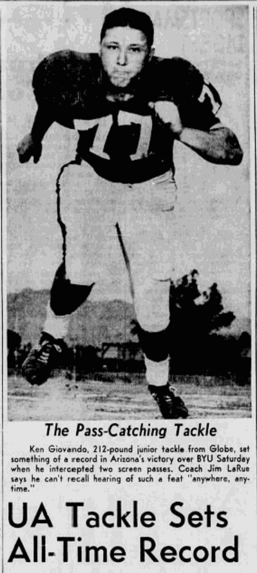 Former UA football player, JC coach Ken Giovando captivated with his ...