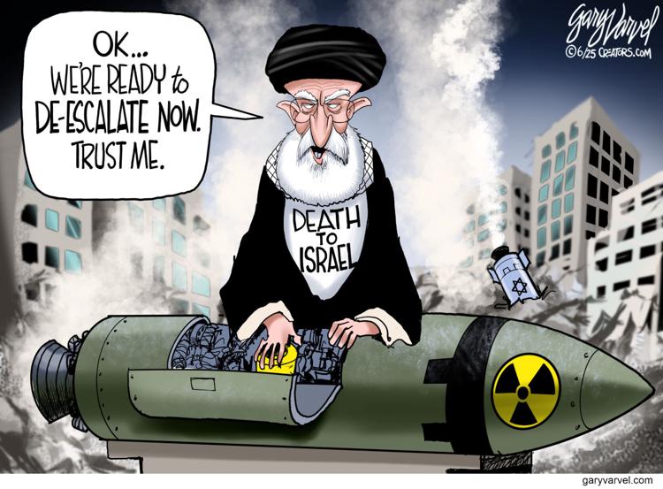 10 political cartoons target the war between Iran and Israel