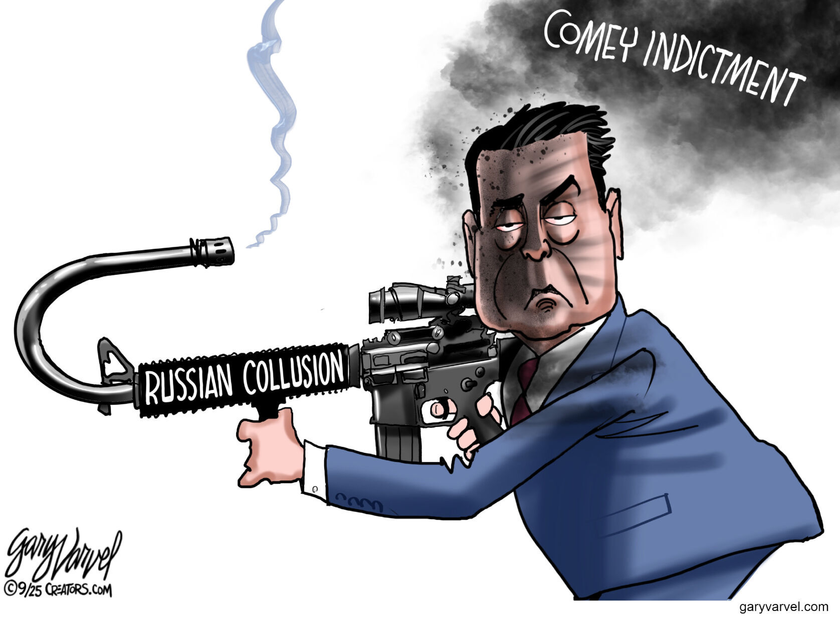 7 political cartoons debate the indictment of James Comey