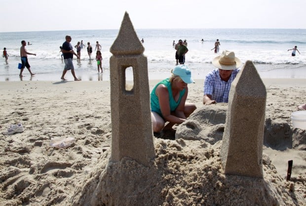 Sand castle contest