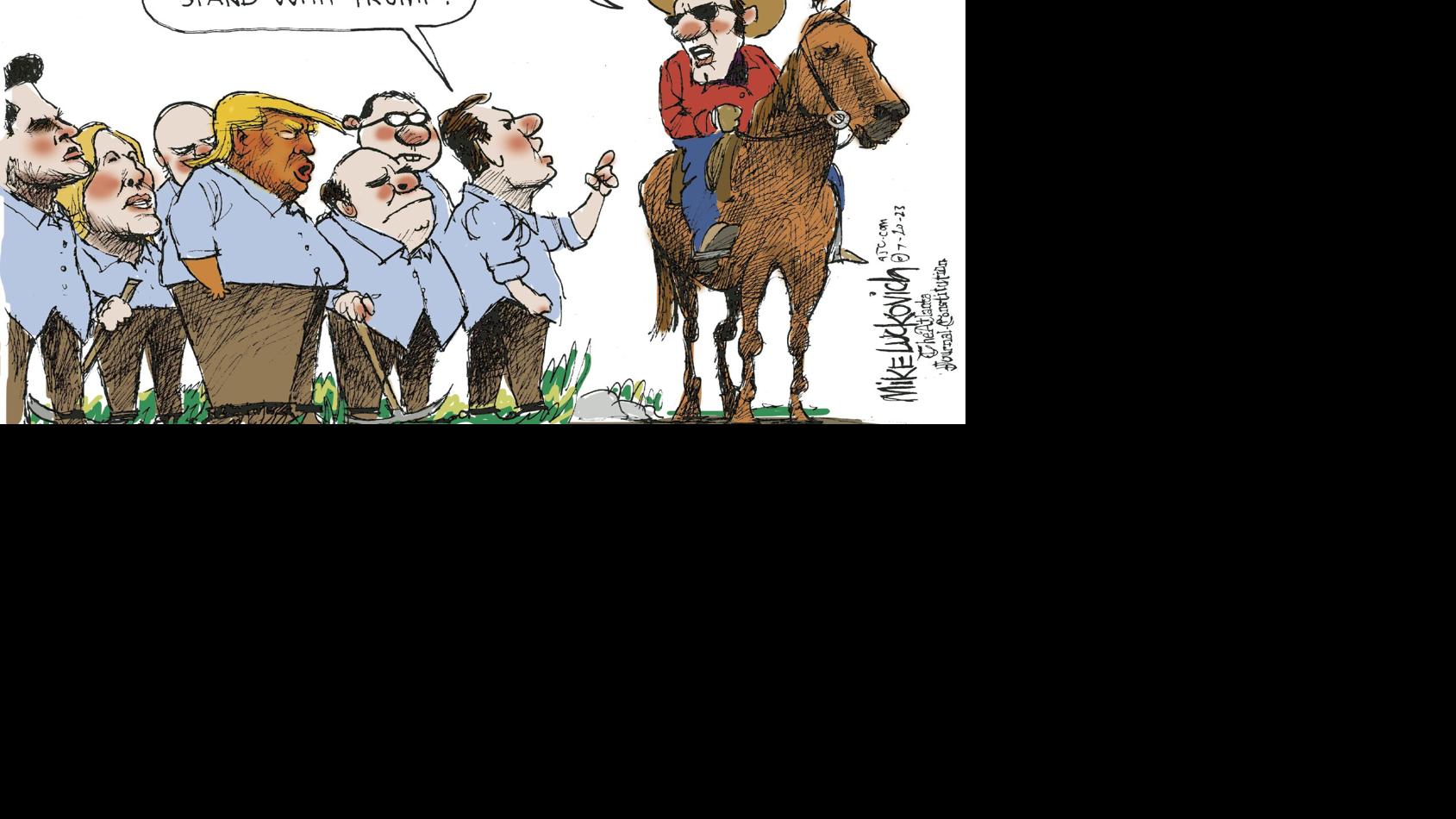 Mike Luckovich: Trump chain gang