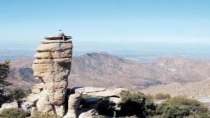 Novice climber reaches peak