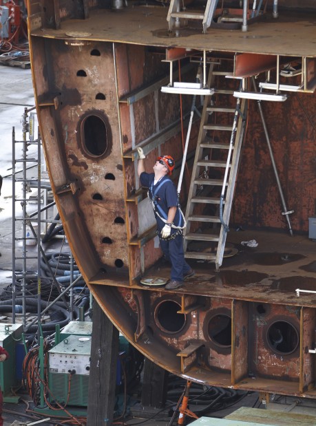 Construction of an aircraft carrier