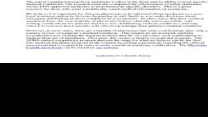 Medical marijuana letter