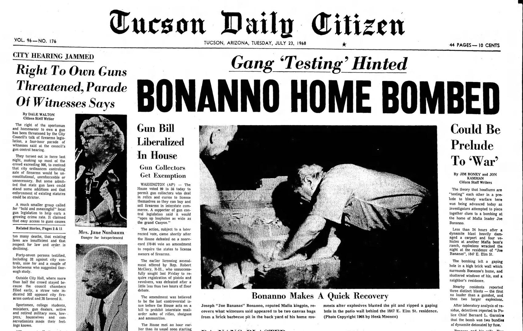 Photos: Bombings in Tucson in 1968
