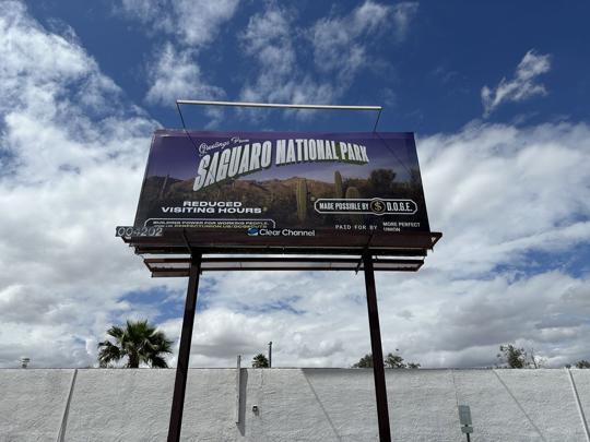 Tucson billboards part of campaign against Trump's park cuts