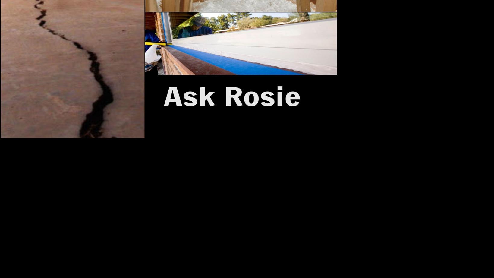 How much insulation?; fixing a cracked slab; dryer lint