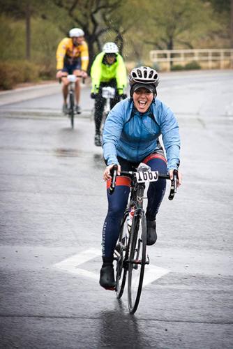 Peterman braves the cold to place first among female cyclists | Sports ...