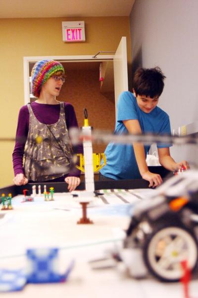 Lego time - Young robotics' team works well with support from local ...