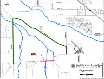 Avra Valley Road closure across Brawley Wash Bridge beginning Monday ...
