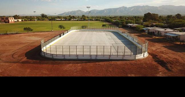 Tucson Roadrunners unveil hockey rink at Doolen Middle School | Sports ...