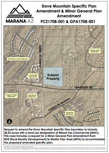 Future development planned for Dove Mountain, on Tangerine and Twin ...