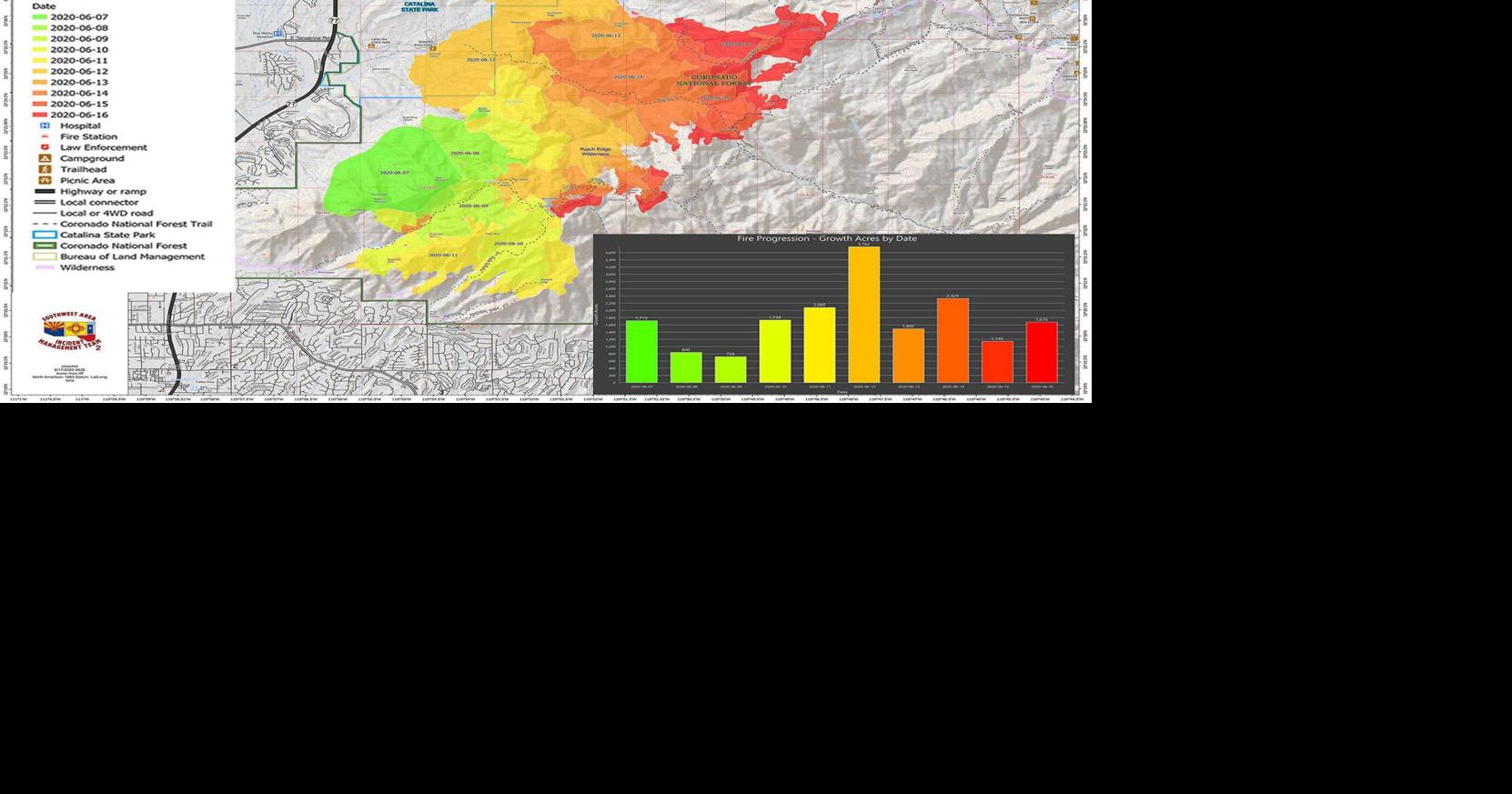 Bighorn Fire map June 17, 2020 | Liven Up | tucsonlocalmedia.com