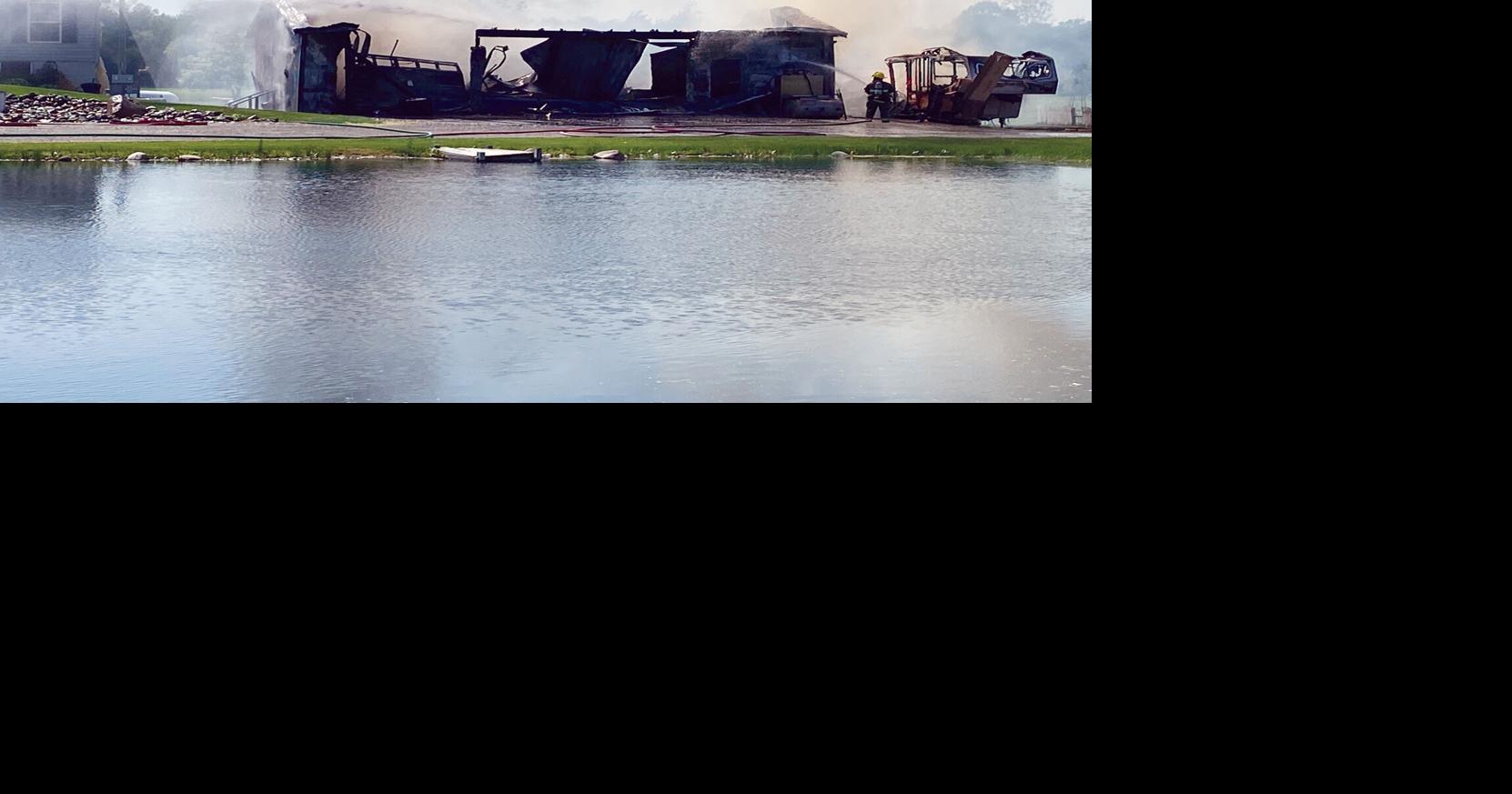 Memorial Day fire destroys Wells Twp. garage, camper | Local News ...