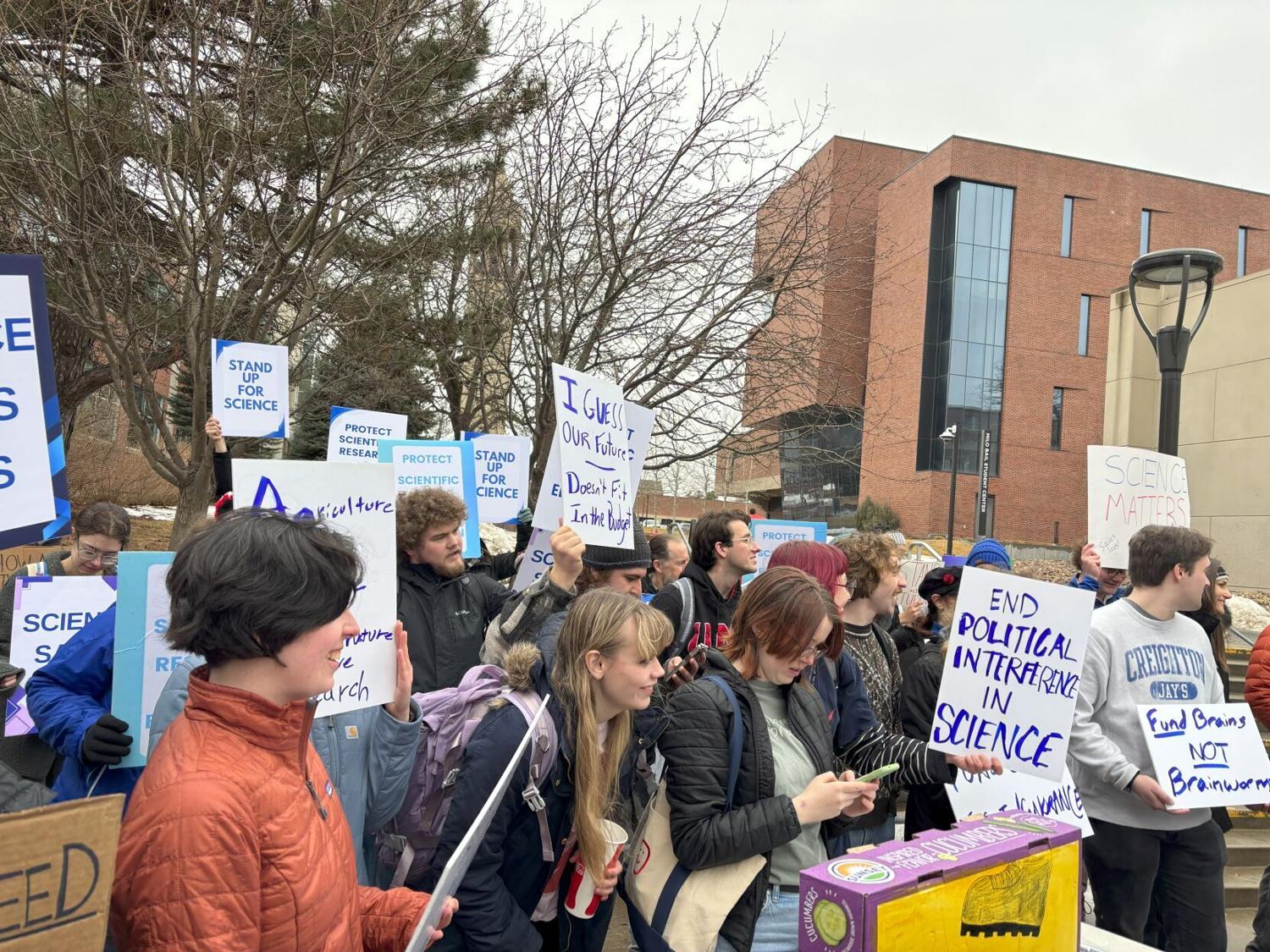 Stand Up for Science: Protest erupts at UNO rallying against cuts to ...