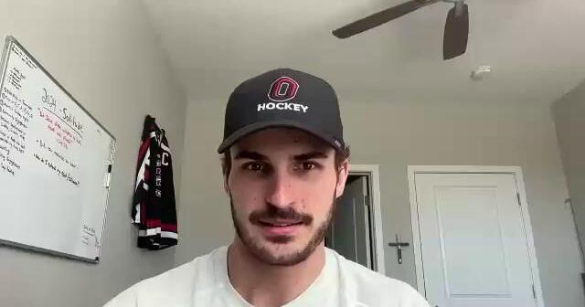 Omaha hockey Head Coach Mike Gabinet, Captain Nolan Sullivan preview this weekend’s Frozen ...